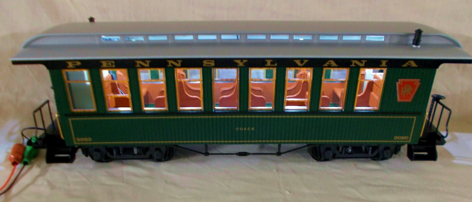 WARM WHITE LED LIGHTS 7/20V DC LGB LONG PASSENGER or COMBINED CARS G ...