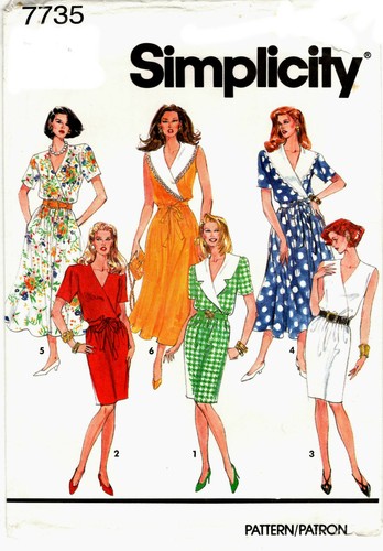 Simplicity 7735 Misses Dresses Sewing Pattern Uncut Size 12-18 | eBay