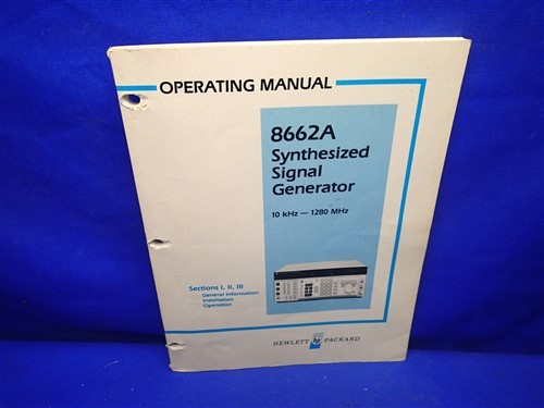 HP 8662A SYTHENSIZED SIGNAL GENERATOR OPERATING MANUAL | eBay