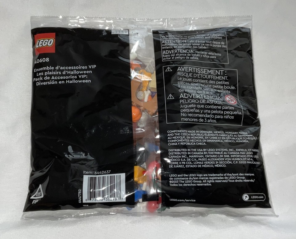 Lego Set 40608! Halloween Fun VIP Add-On Pack! Brand New in Polybag ...