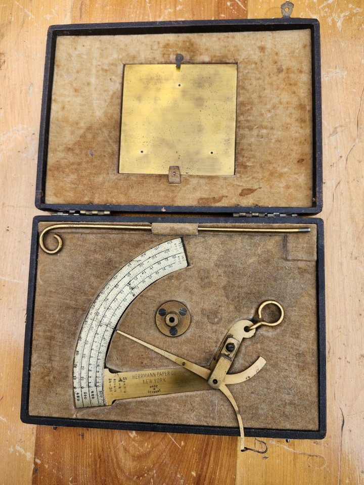 Vintage Herrmann Paper Counting Scale Complete In Box | eBay