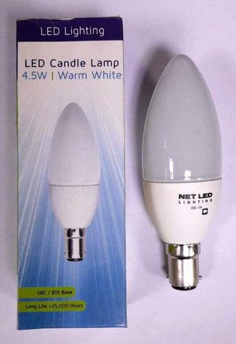 1X 4.5W (=40W) LED Candela Opalina Lampadina SBC B15 2700K B15D ...