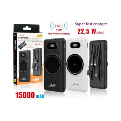 Power Bank Magnetico Wireless LinQ TT15808 15000mAh 15W + Ricarica ...