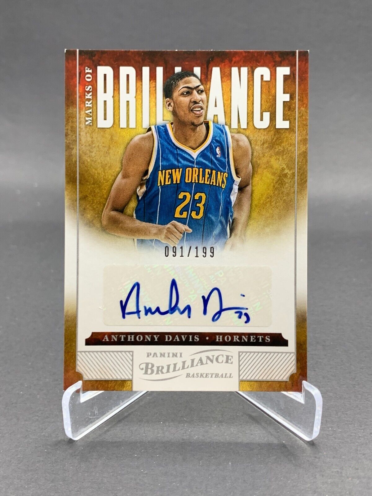 Anthony Davis 2012-13 Brilliance Marks of Rookie RC Auto Autograph #91/ ...