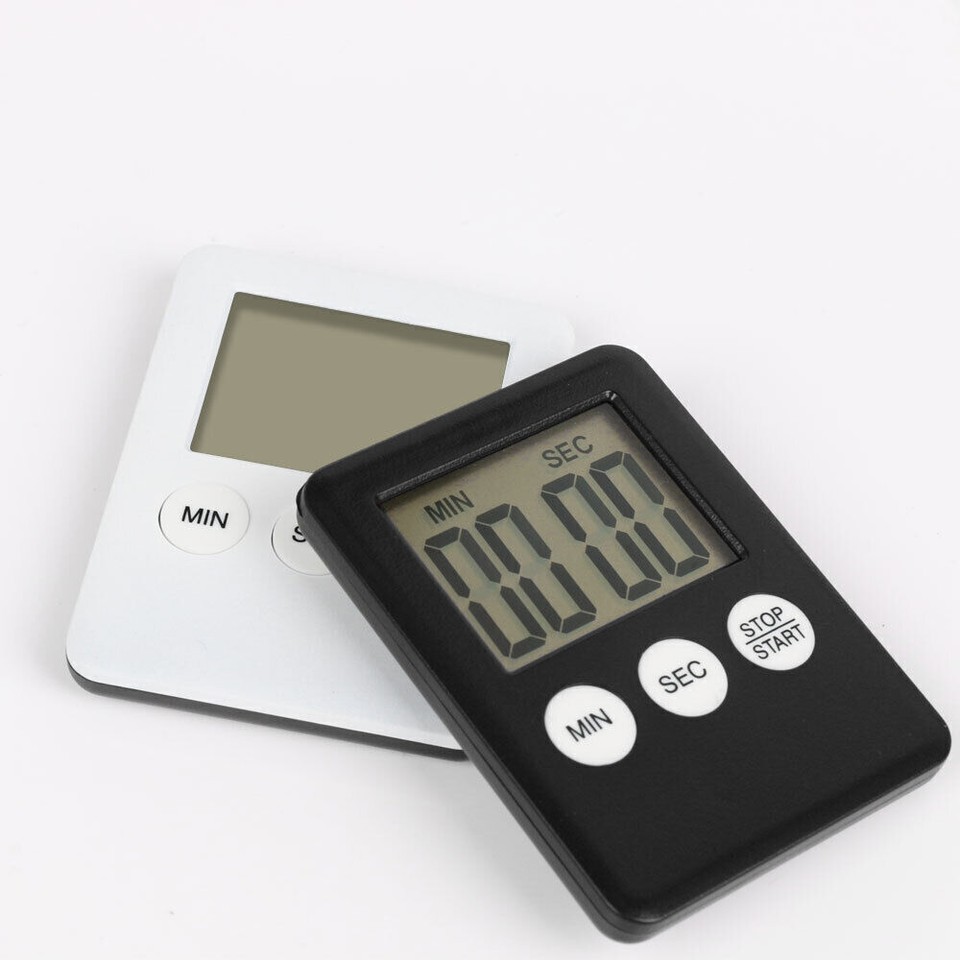 Large LCD Kitchen Cooking Digital Timer Count Down Up Clock Loud Alarm ...