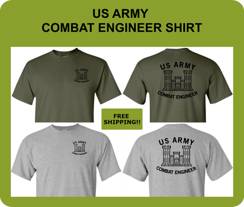 Combat Engineer Shirt, SAPPER Shirt, US Army Shirt, Custom Performance ...