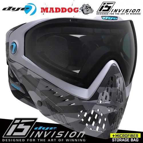 Maddog Dye i5 Thermal Anti-Fog Paintball Airsoft Mask CB Urban Camo ...