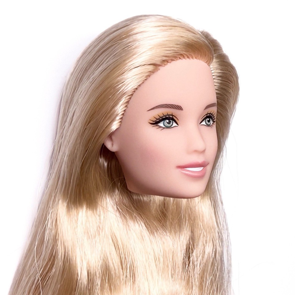 Clueless Cher Barbie Doll HEAD Alicia Silverstone Skipper Sculpt Blonde ...