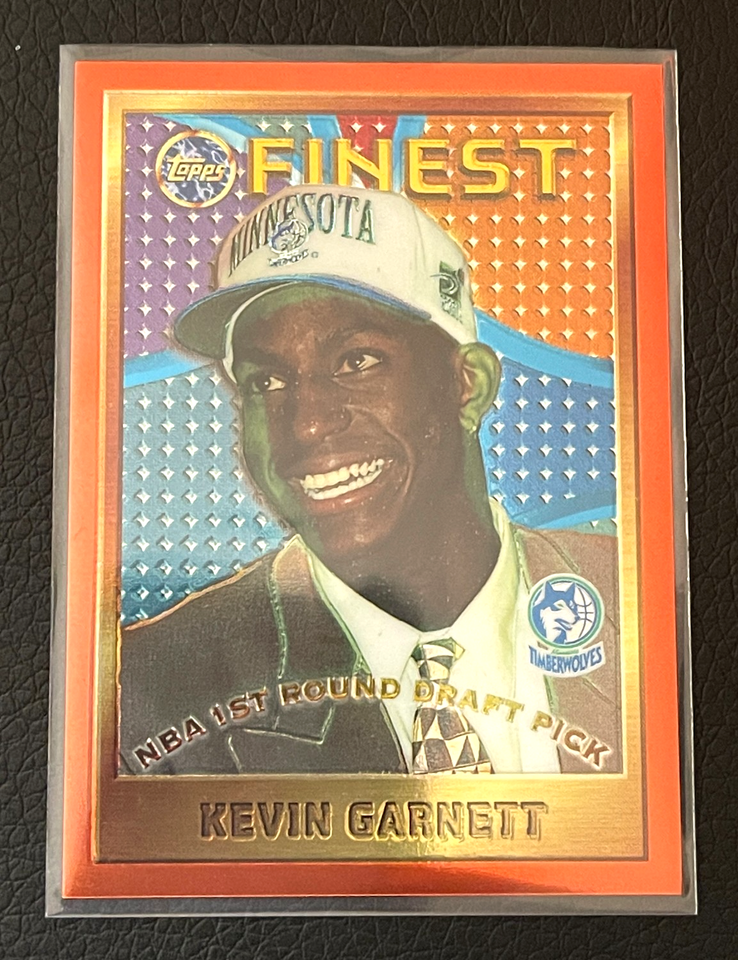 1995-96 Topps Finest NBA 1st Round Draft Pick KEVIN GARNETT #115 | eBay