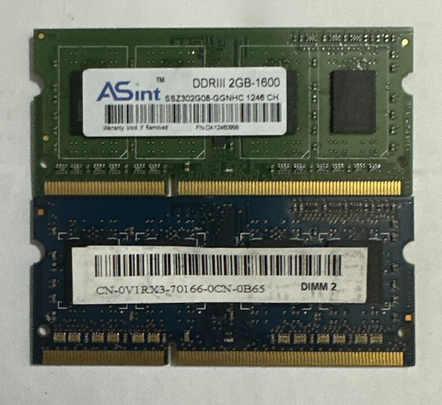 ASint 2GB-1600 PC3-10600S DDR3 Laptop Memory RAM SSZ302G08-GGNHC for ...