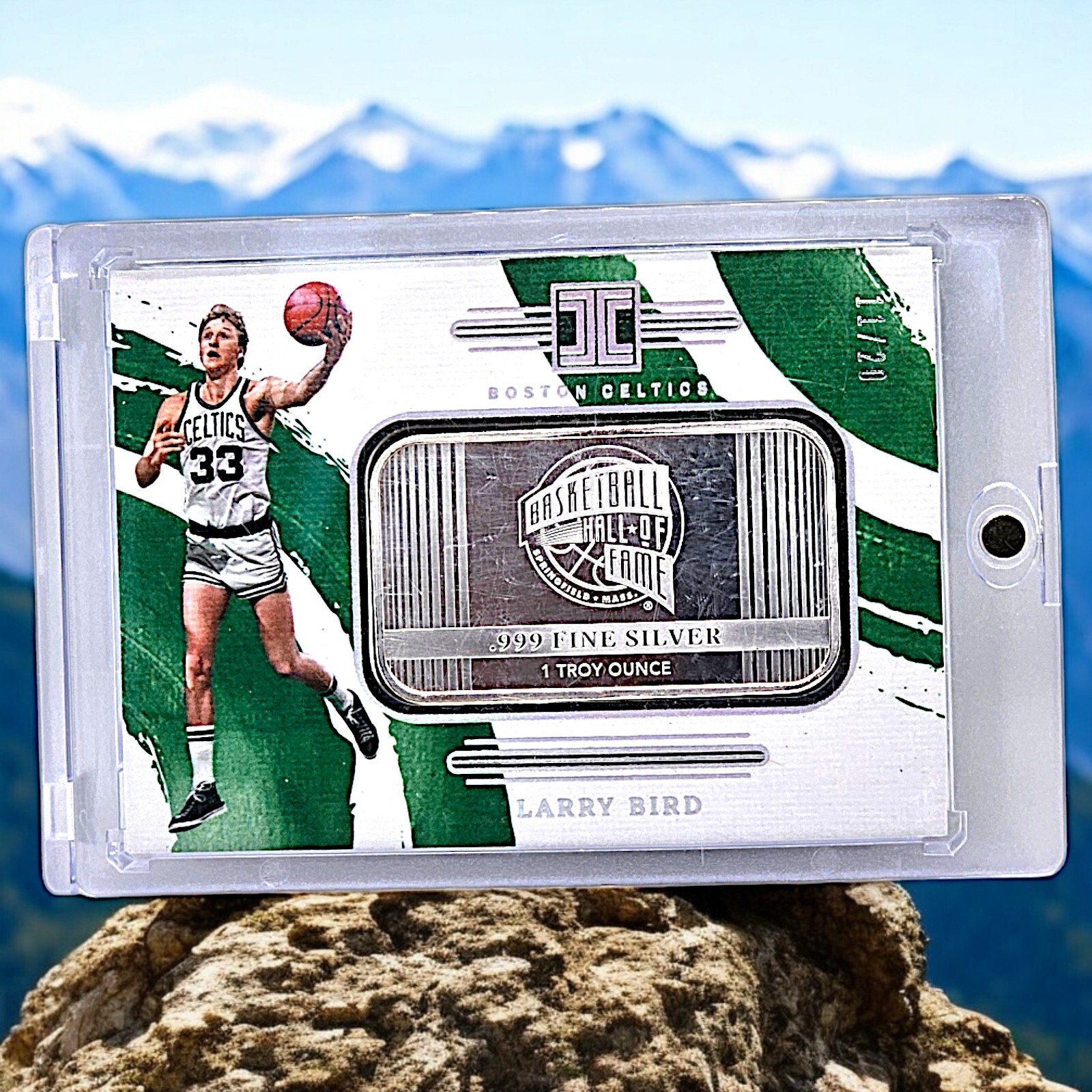 Larry Bird 2023-24 Panini Impeccable 1 oz .999 Fine Silver Bar NBA HOF ...