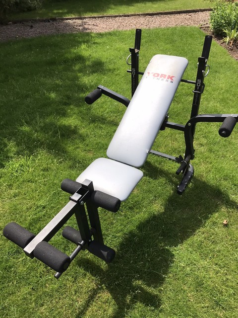 York Fitness B501 Folding Barbell Bench for sale online | eBay