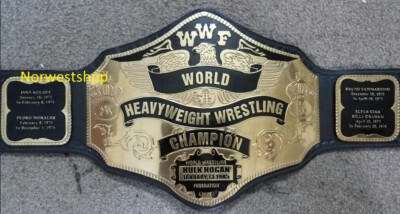 Hogan 85 Championship Replica Belt 2mm Brass plates Adult Size for ...