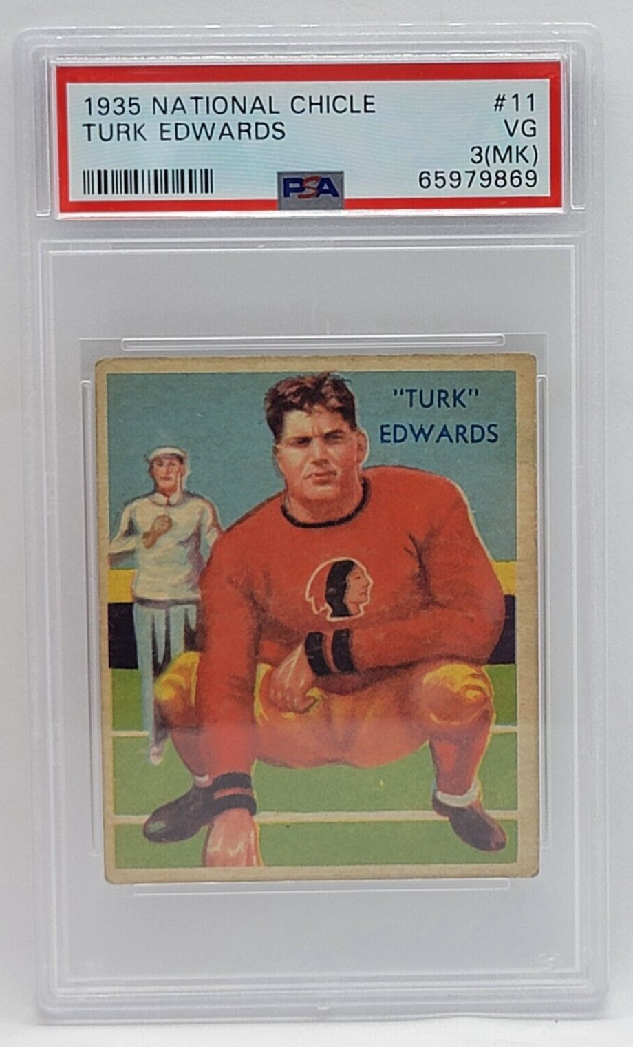1935 National Chicle Football Stars - Turk Edwards #11 (RC) for sale ...