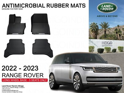 2022-2023 RANGE ROVER ANTIMICROBIAL RUBBER MATS - VPLKS0629 GENUINE ...