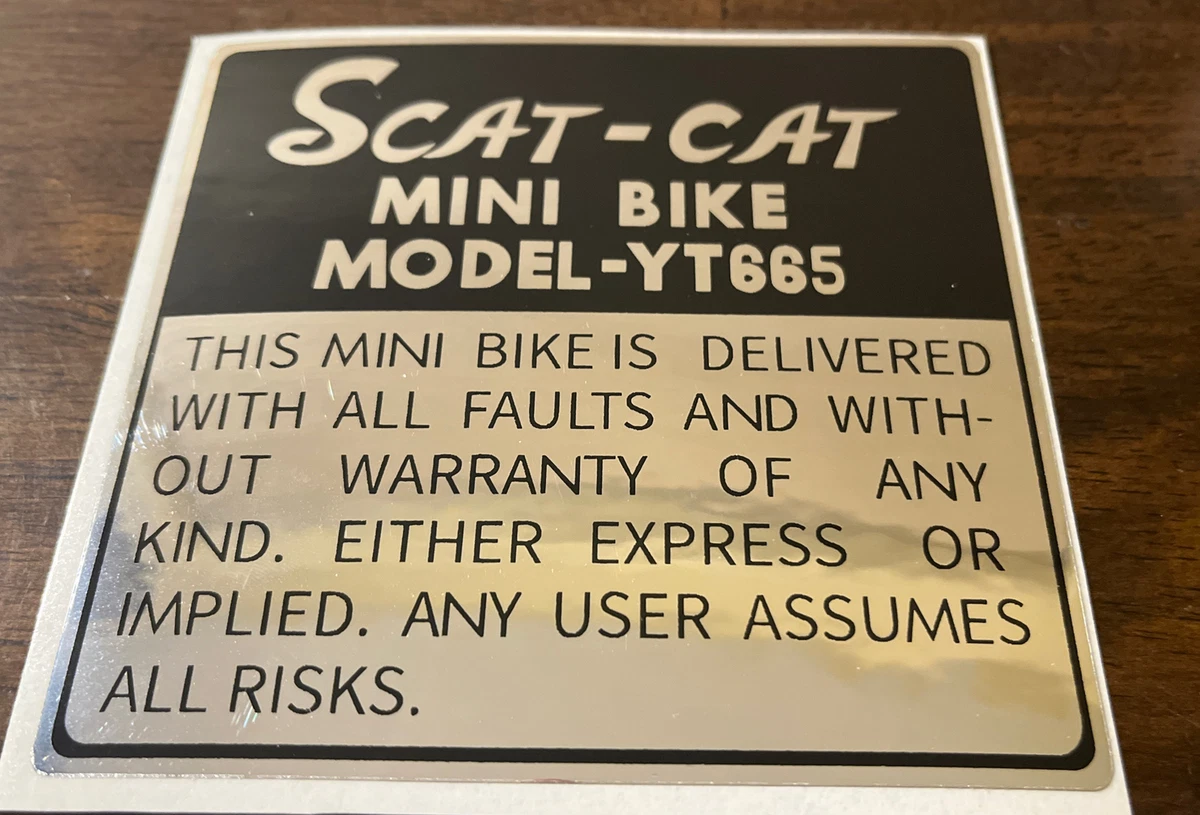 Vintage Scat Cat Mini Bikes