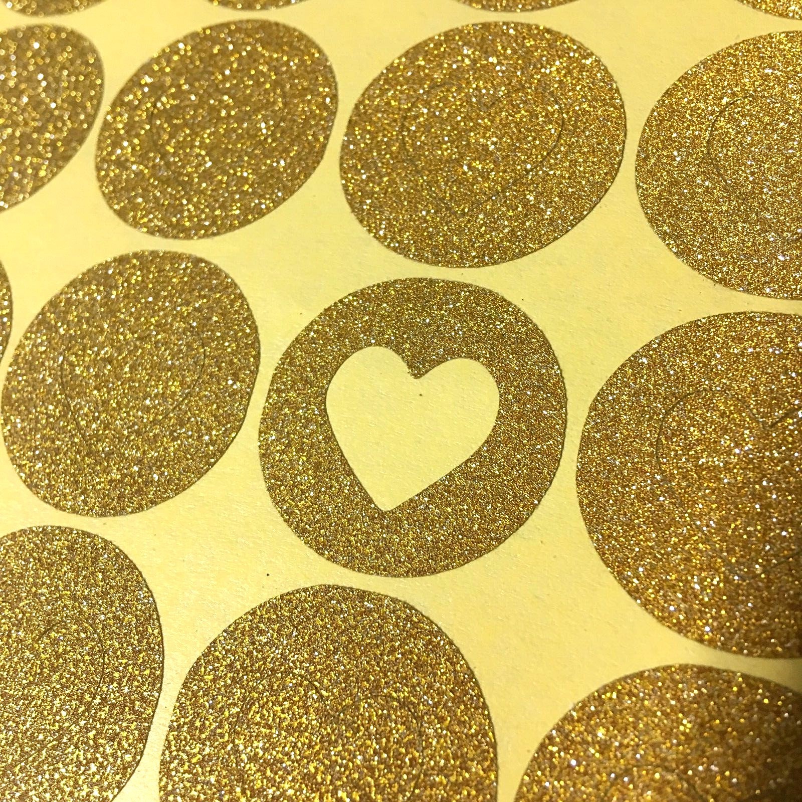 Heart Circle Sticker Packaging Seal Gift Wedding Birthday Shower | eBay