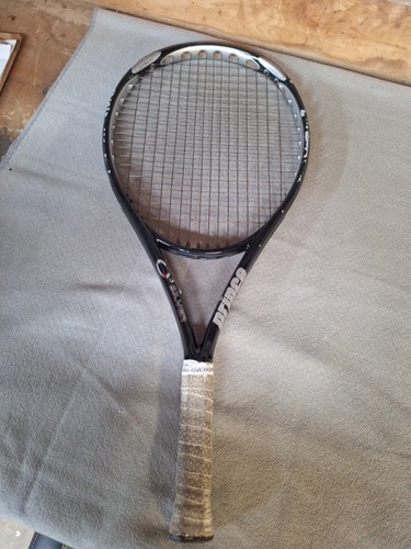 PRINCE O3 SILVER+ SILVER + OS OVERSIZE 118 TENNIS RACQUET 27.75" LONG C ...