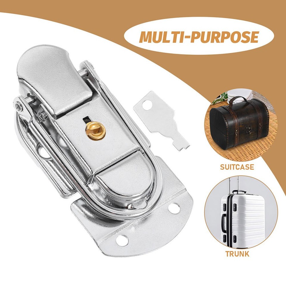 3 Sets Metal Suitcase Hasp Latch Catch With Keys For Luggage Box | eBay ...