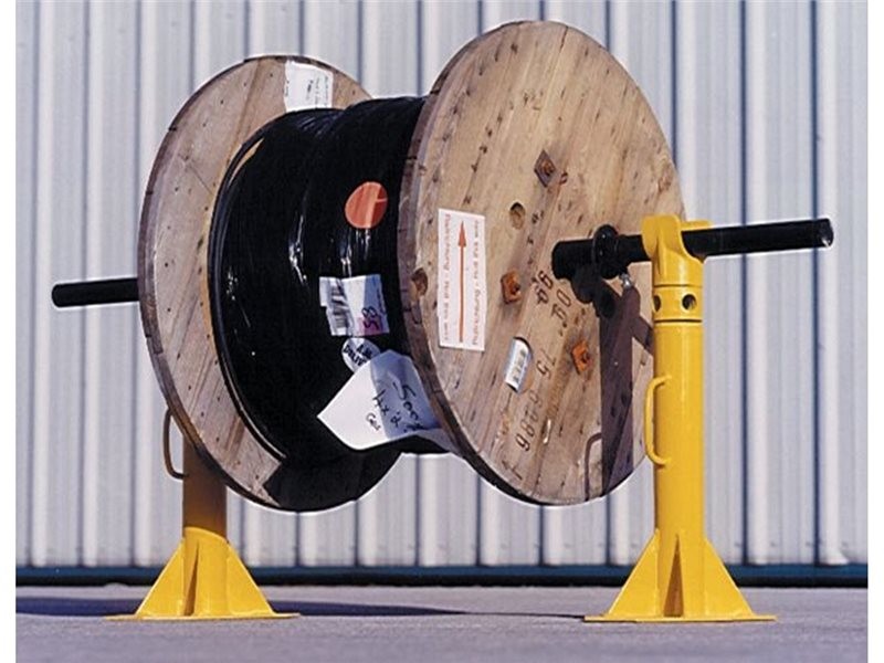 SWA Cable Reel Stand Zexum 50KG Universal Cable Drum Stand - Heavy Duty ...