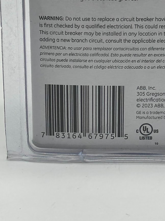 GE Ground Fault Circuit Interrupter 50A 120/240 VAC THQL2150GFT2P | eBay