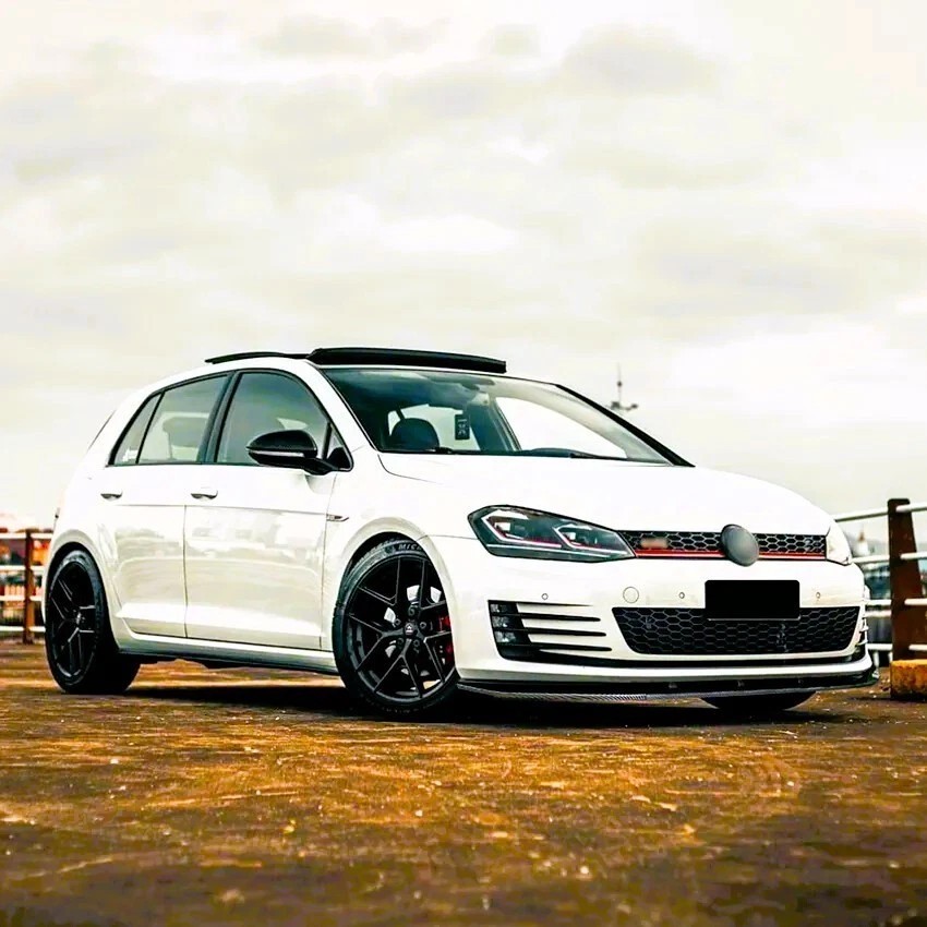 Front Splitter Spoiler Lip For VW Golf Mk7 MK7.5 R GTD GTI TSI 2013 ...