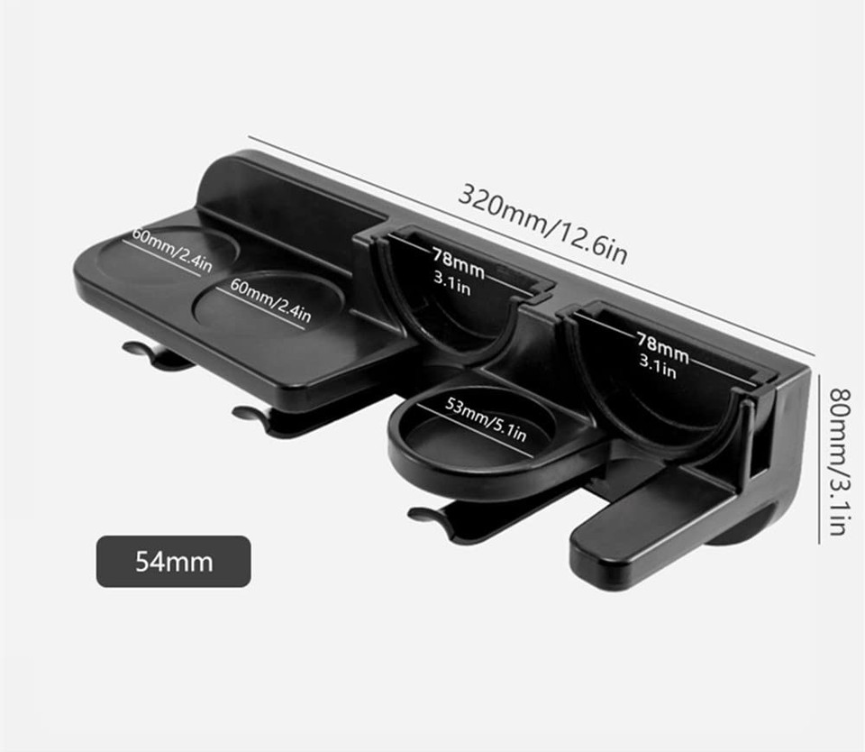 Coffee Portafilter Wall Mount Rack, Space Saving Floating Wall Shelves ...