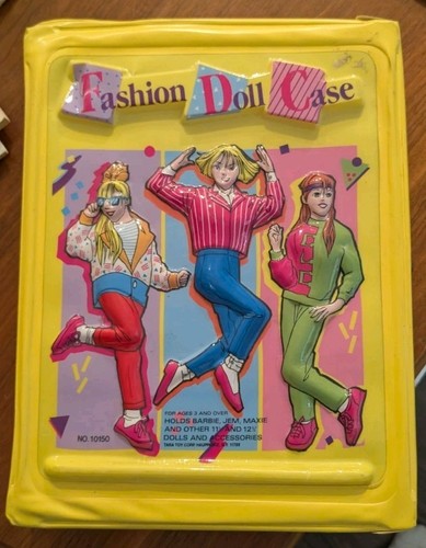 Tara Toy Corp Fashion Doll Case Plastic Carrier Holds Barbie Jem Maxie ...