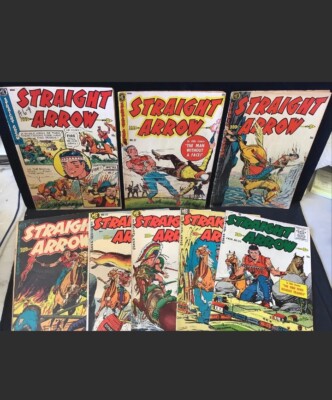 Straight Arrow comic Series Lot Run #1-52+ 54&55 in Fair-Fine Condition ...