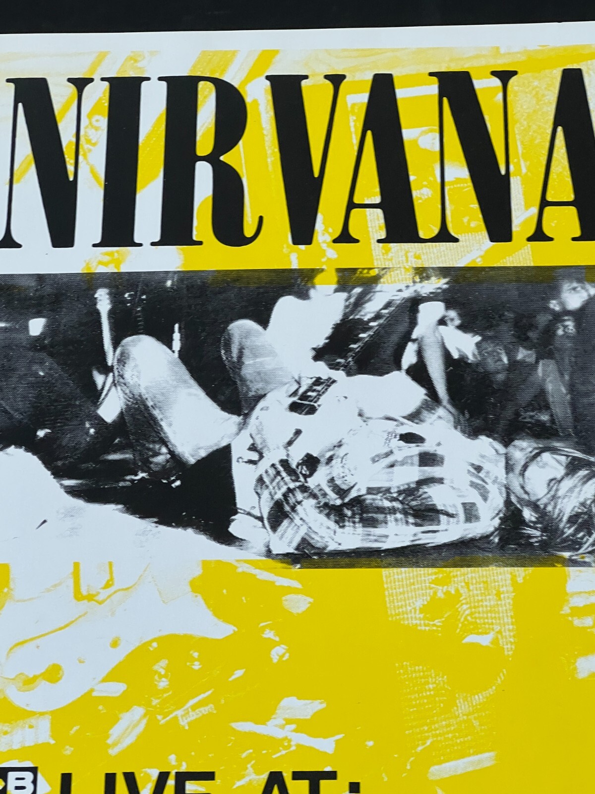 Early Original Nirvana Concert Poster from Sub Pop Records, the Real ...