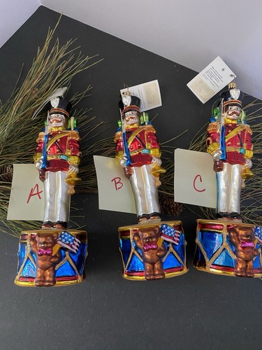 christopher radko Forward Parade At Attention. Set Of 3 | eBay