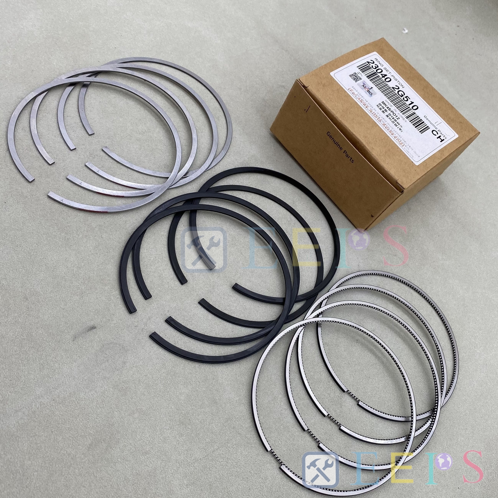 Genuine Piston Ring Set For Hyundai Kia 23040-2G510 - STANDARD SIZE US ...