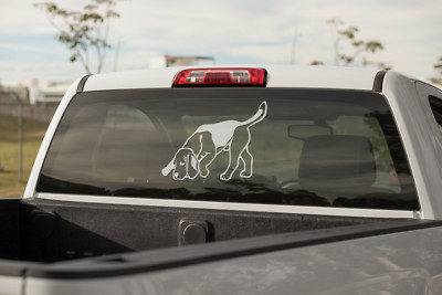 Custom Beagle Hunting Dog Breed window decal sticker gift dog handler ...