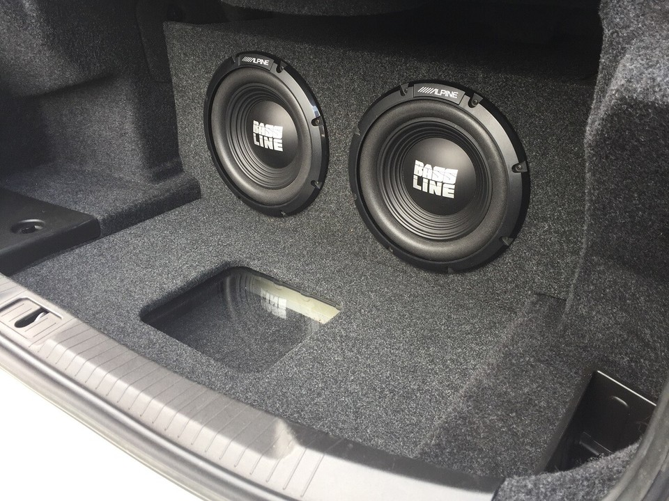 for 2013-2019 Cadillac ATS - Custom Sub Box Subwoofer Enclosure & Amp ...