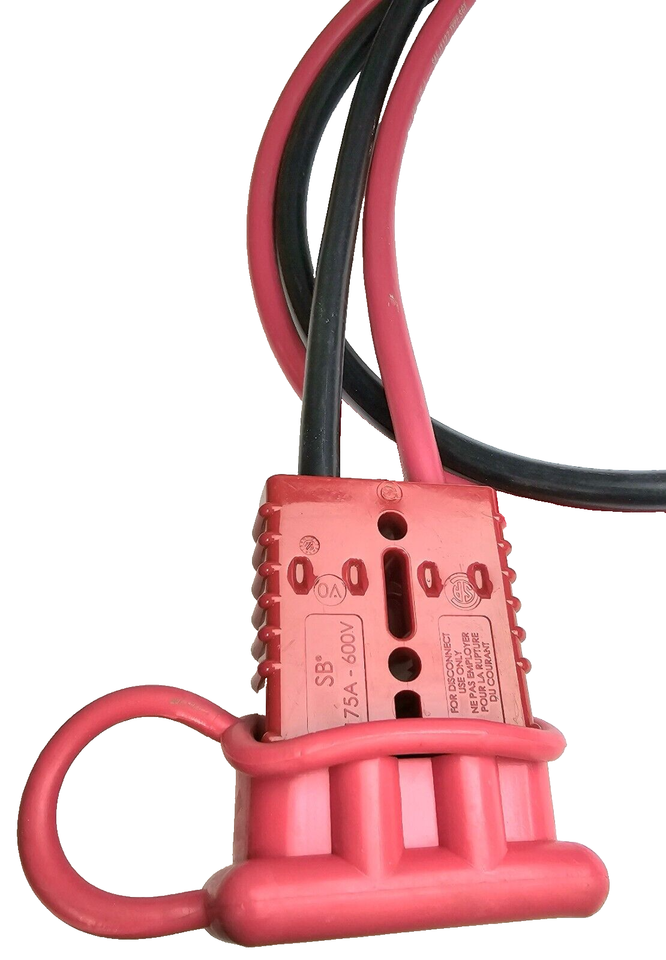 Forklift Battery Extension Charge Cable Quick Cord 4.5FT 600V 175A ...