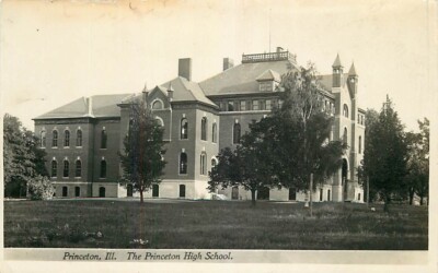 Real Photo Postcard The Princeton High School, Princeton, Illinois ...