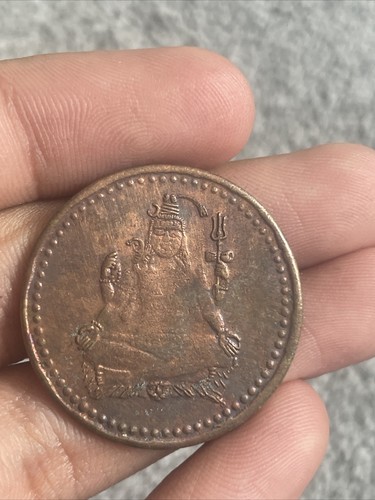 Silver Plated Shiri Lakshmi Ganesh Ji Hindu Luck Pot Old Temple Token ...