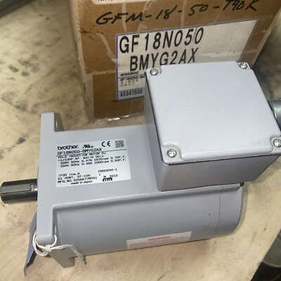 Brother GF18N050-BMYG2AX Induction Motor 50:1 Ratio 1/10 HP | eBay