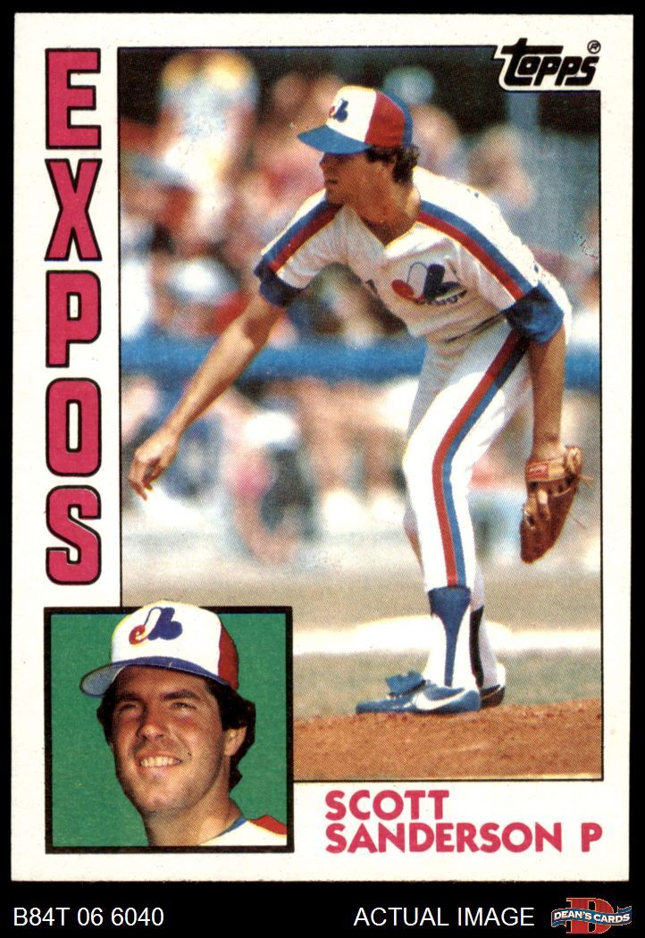 1984 Topps #164 Scott Sanderson Expos 8.5 - NM/MT+ | eBay