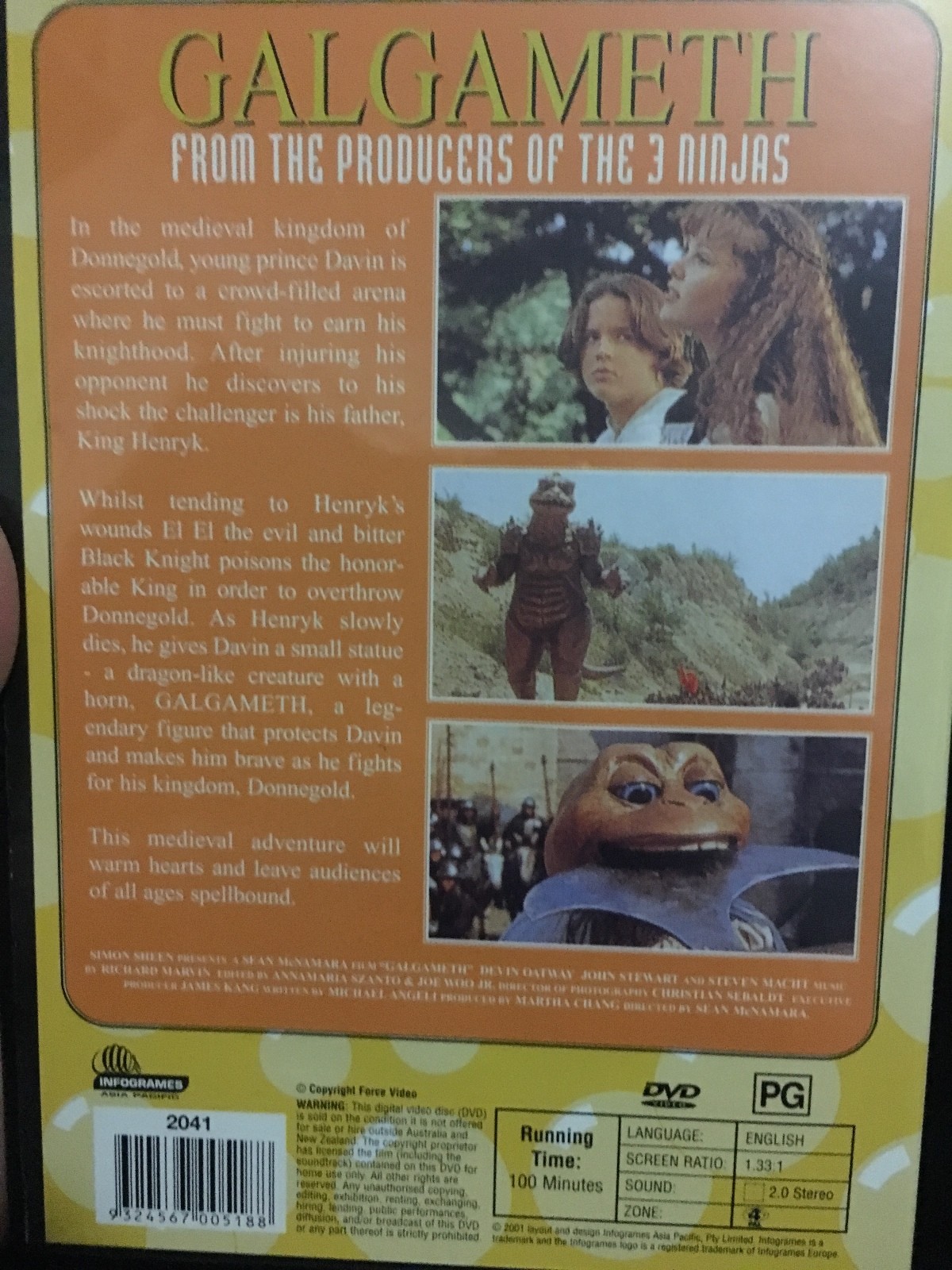 Galgameth region 4 DVD (1996 family fantasy movie) * rare ...