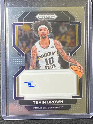 2022-23 Panini Prizm Draft Picks #DP-TBR Tevin Brown Rookie Auto Murray ...