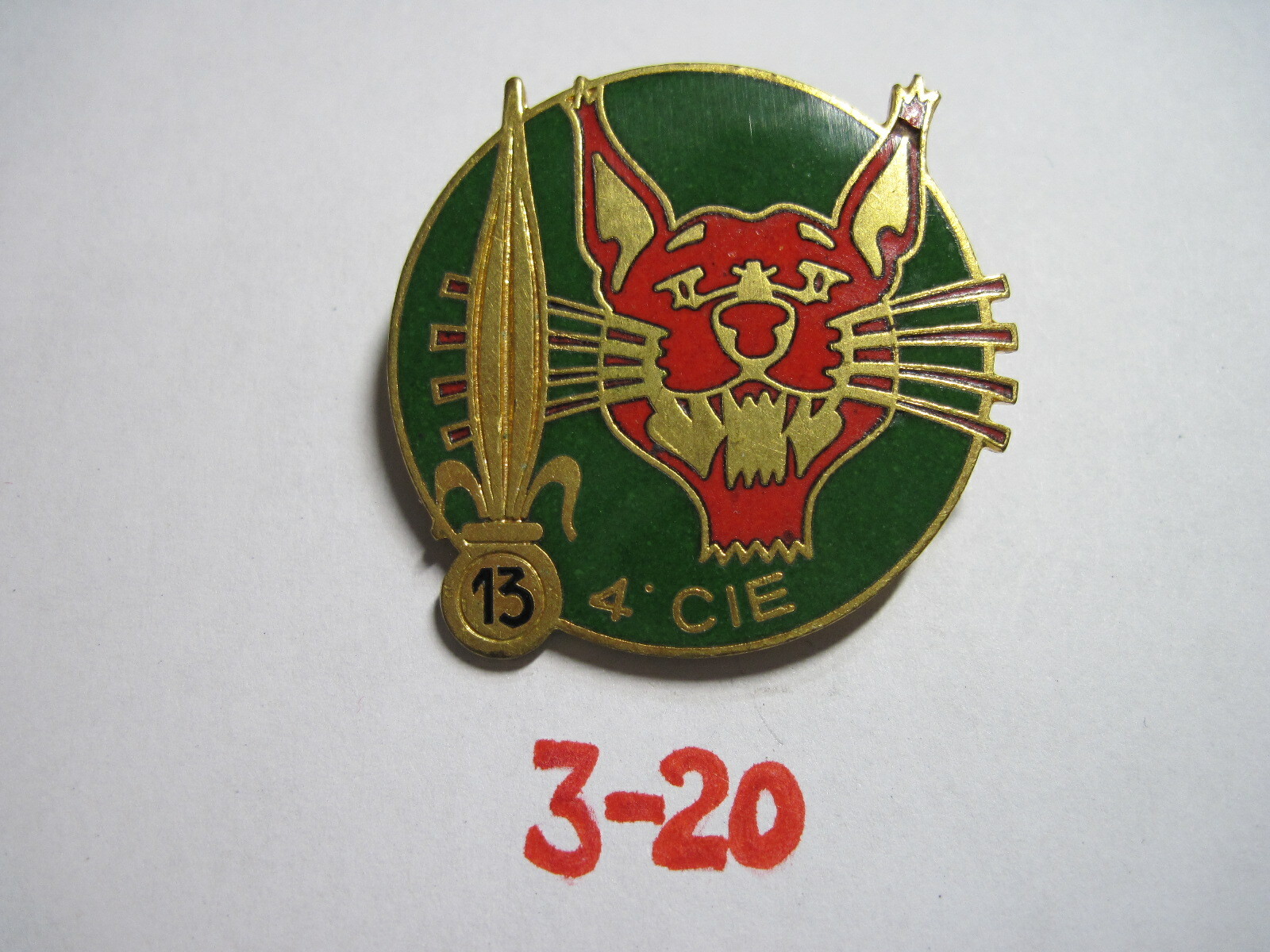 FFL FRENCH FOREIGN LEGION 4th Co13th DBLE Demi-Brigade 4 CIE Indo ...