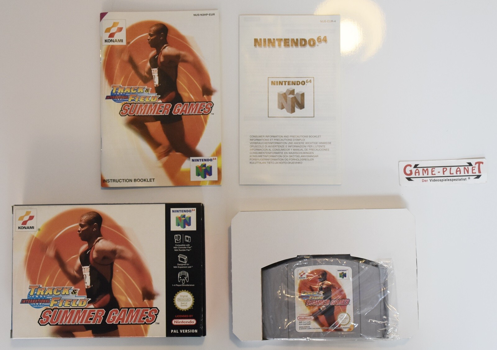 Int. Track & Field Summer Games Konami Nintendo 64 N64 NEU in OVP und ...