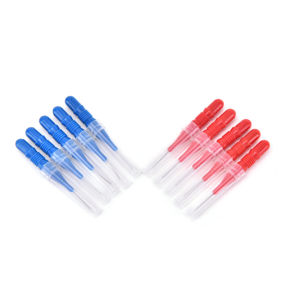 50X Clean Tooth Floss Head Hygiene Dental Plastic Interdental Brush ...