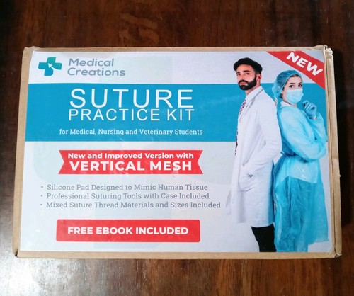 MEDICAL CREATIONS Suture Practice Tool Kit Nursing Veterinary Training ...