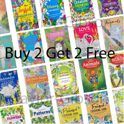 ADULT ANTI-STRESS COLOURING BOOK MIND RELAXING BOOKS Colour Therapy ...