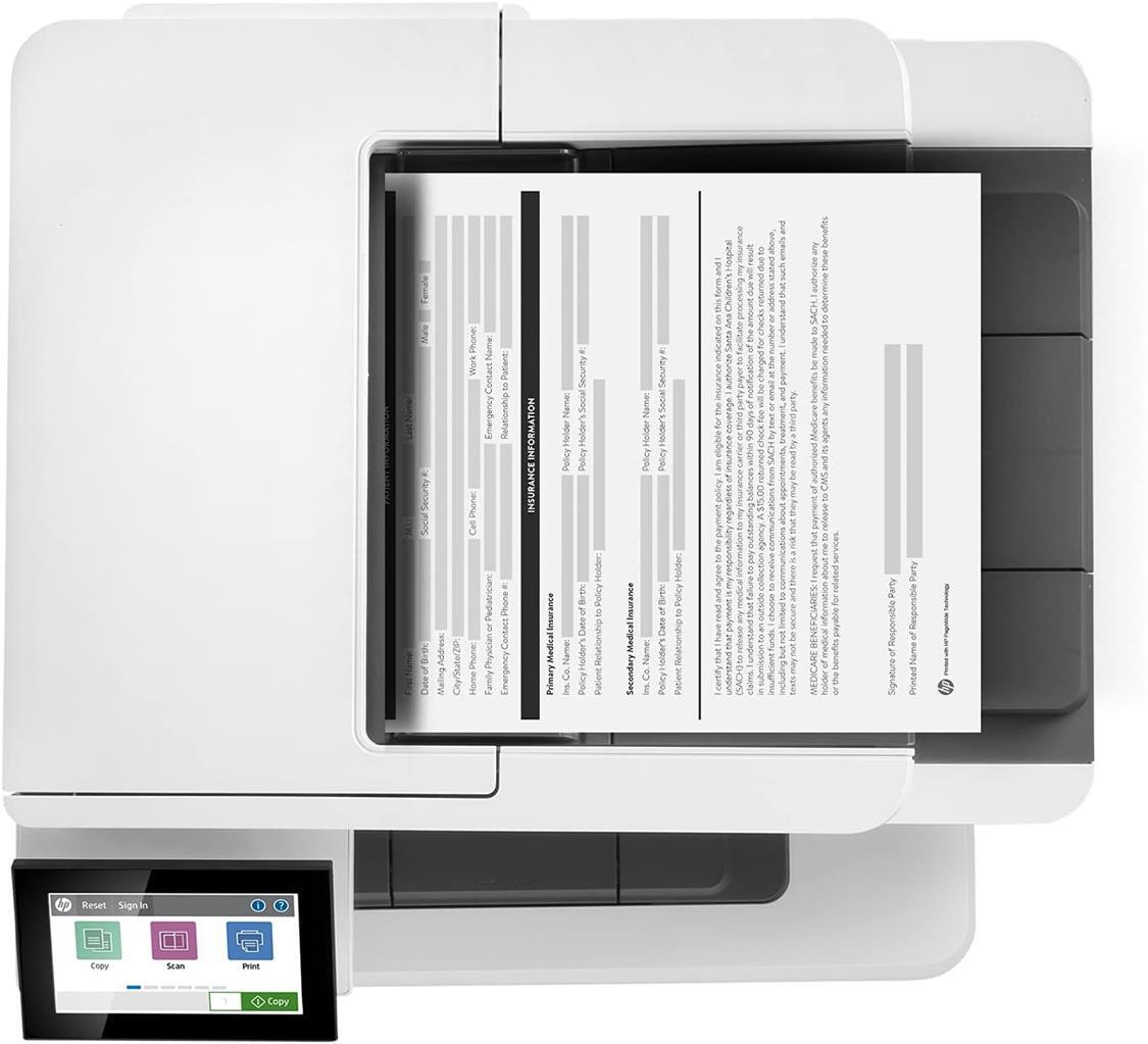 HP LaserJet Enterprise Multifunction Printer 350-Sheet Paper Tray M430F ...