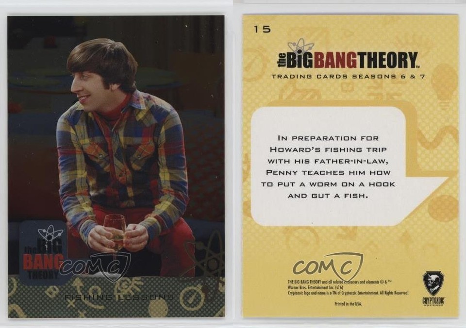 2016 The Big Bang Theory Seasons 6 & 7 Foil Howard Wolowitz Fishing ...