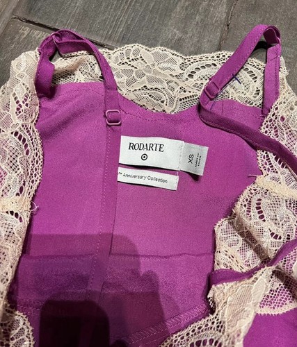 Rodarte for Target Womens Top Size XS Fuchsia Lace Camisole Adjustable ...