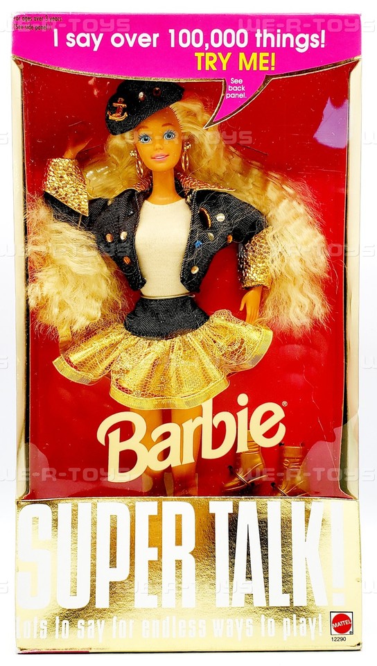 Barbie Super Talk Doll that Has Lots to Say Mattel 1994 No. 12290 | eBay